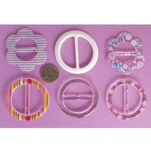 Accessories | 6 Pc Tshirt Clip Slide Scarf Ring Spring Summer | Poshmark